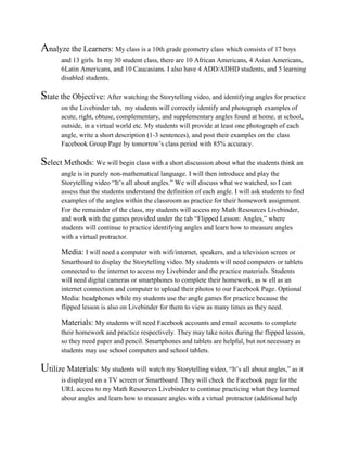 Day 1 Lesson Plan | DOCX | Homework and Study | Education