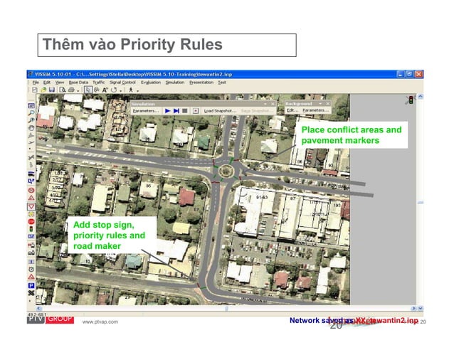 VISSIM Manual ( Huong Dan Su Dung VISSIM) | PPTX