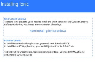Ionic2 First Lesson of Four | PPT