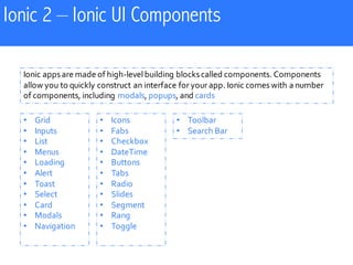 Ionic2 First Lesson Of Four Ppt