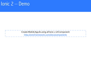 Ionic2 First Lesson of Four | PPT