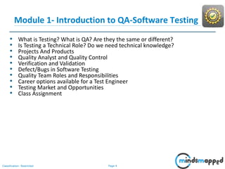 Introduction to Software Testing | PPTX | Educational Assessment ...