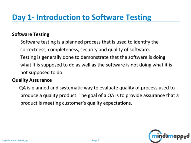 Introduction to Software Testing - Part 1 | PPT