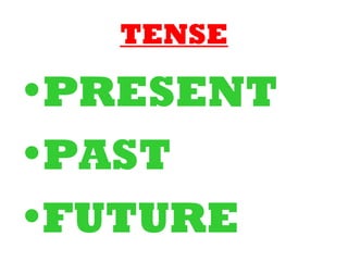 TENSE | PPT