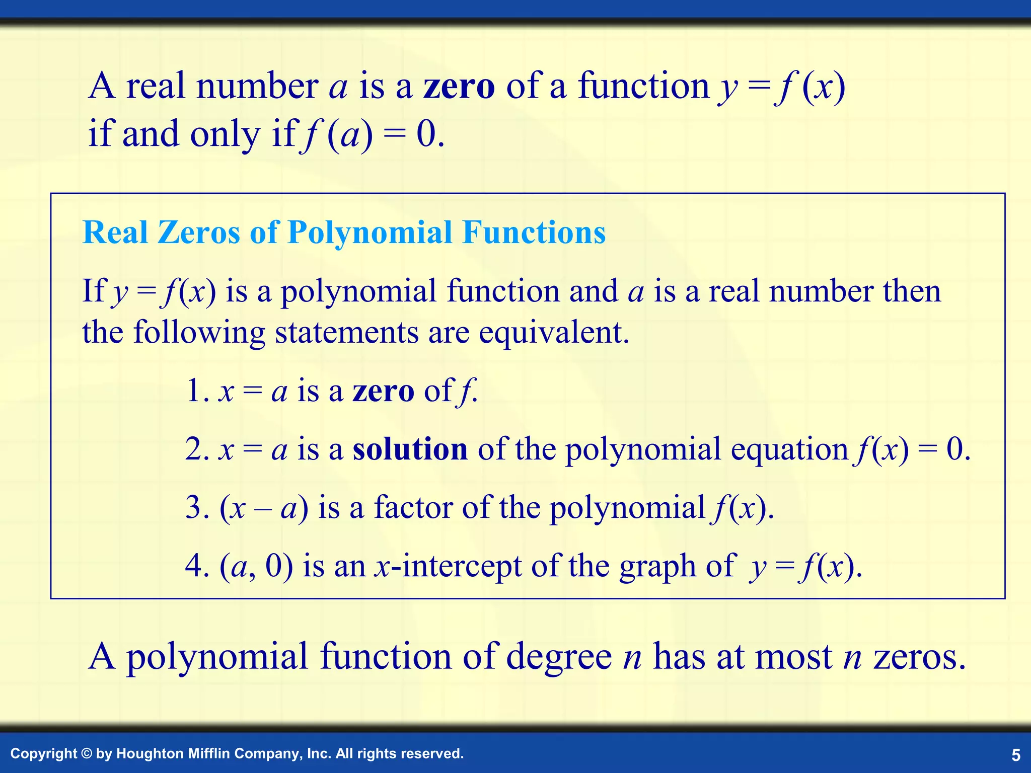 2.2 Polynomial Function Notes | PPT