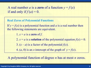 2.2 Polynomial Function Notes | PPT