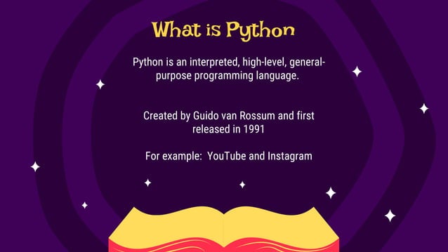 Introduction to Python and Basic Programming Cncepts | PPT