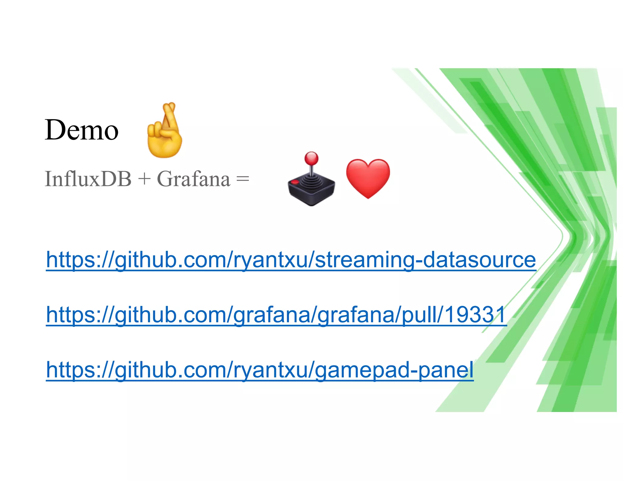 Streaming Sensor Data with Grafana and InfluxDB | Ryan Mckinley | Grafana | PDF | Databases ...