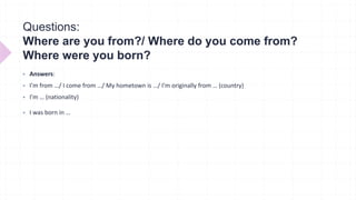 Speaking class 1 | PPTX