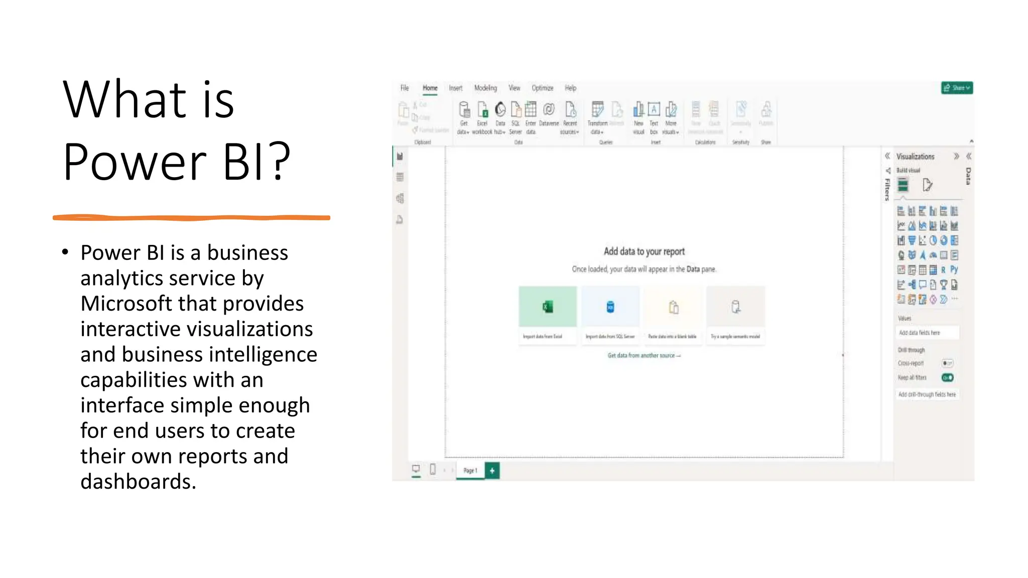 Introduction to Power BI: Explore the Power BI interface | PPTX