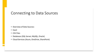 Introduction to Power BI: Explore the Power BI interface | PPTX