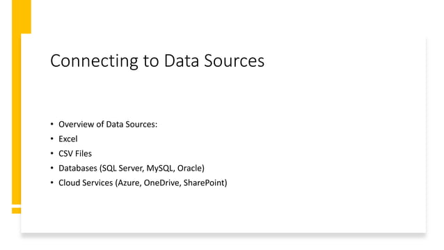 Introduction to Power BI: Explore the Power BI interface | PPTX