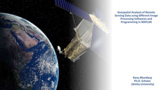 GEOSPATIAL DATA ANALYSIS OF GIS SOFTWARES | PPT