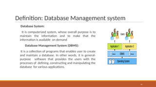 database manangement system introduction | PPT