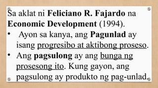PAMBANSANG KAUNLARAN ARALING PANLIPUNAN 9 4TH QUARTER | PPTX