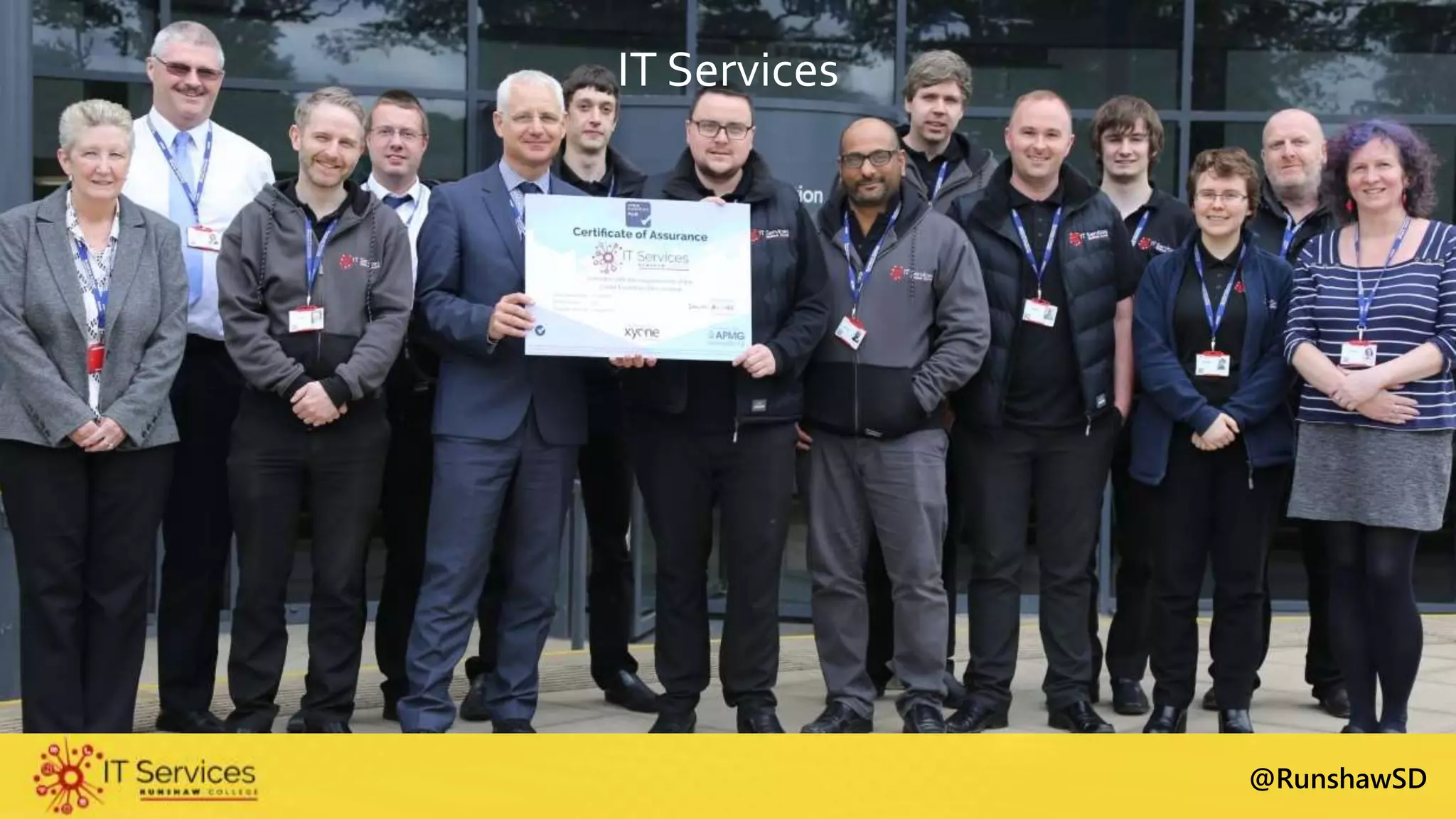 Runshaw College and the journey towards ISO 27001 | PPTX