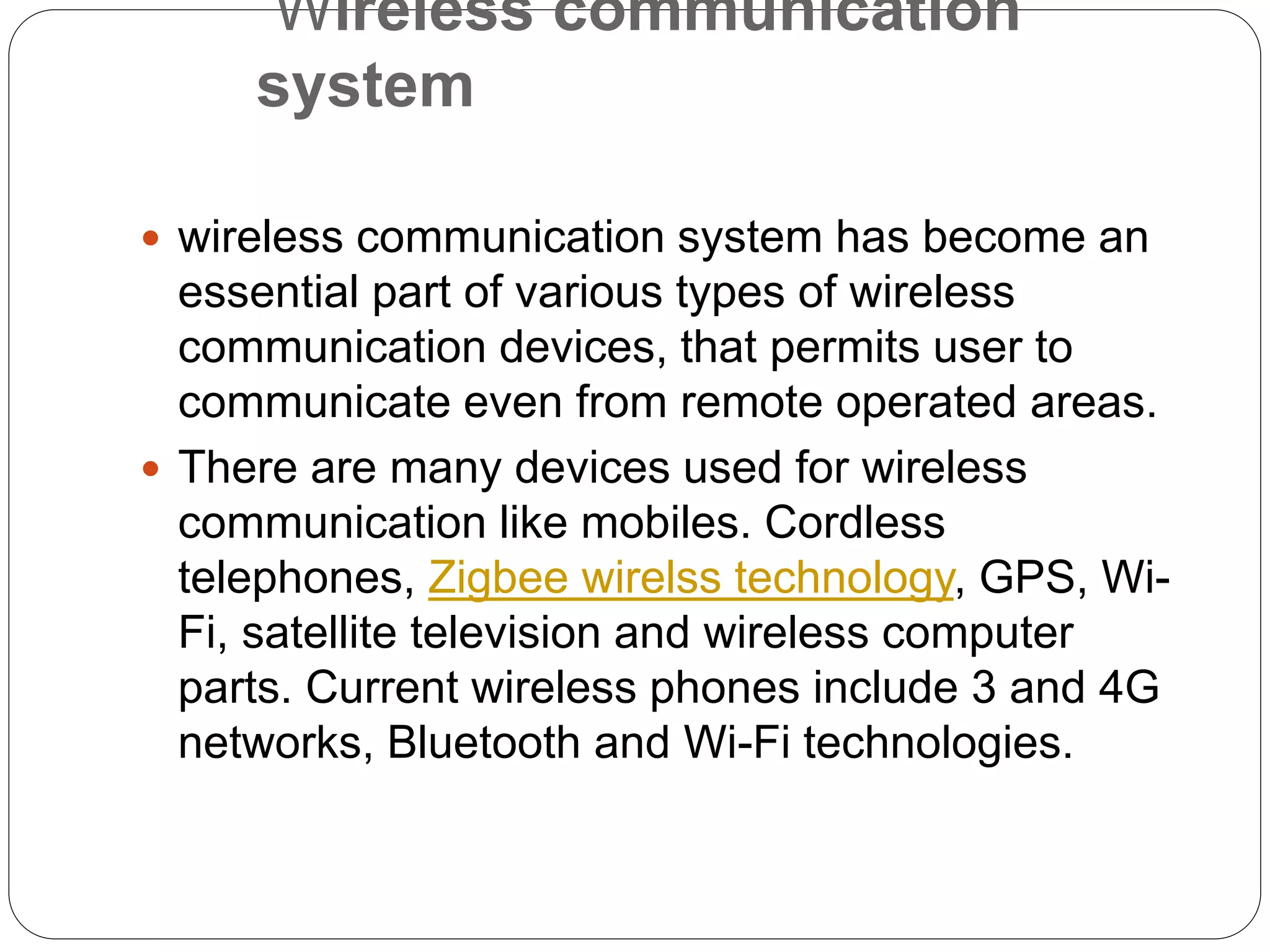 Advanced Wireless Communication | PPTX