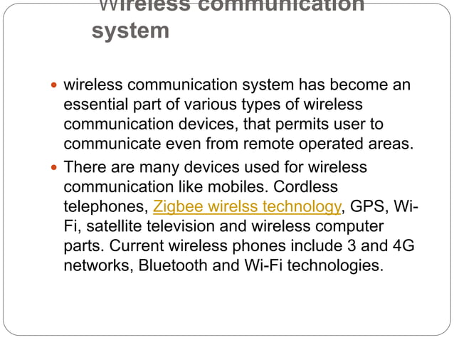 Advanced Wireless Communication | PPTX