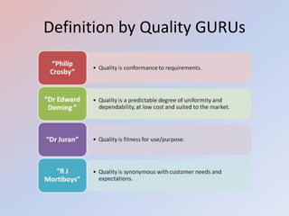 Day 1 QUALITY EVOLUTION & ITS DIMENSIONS | PPTX