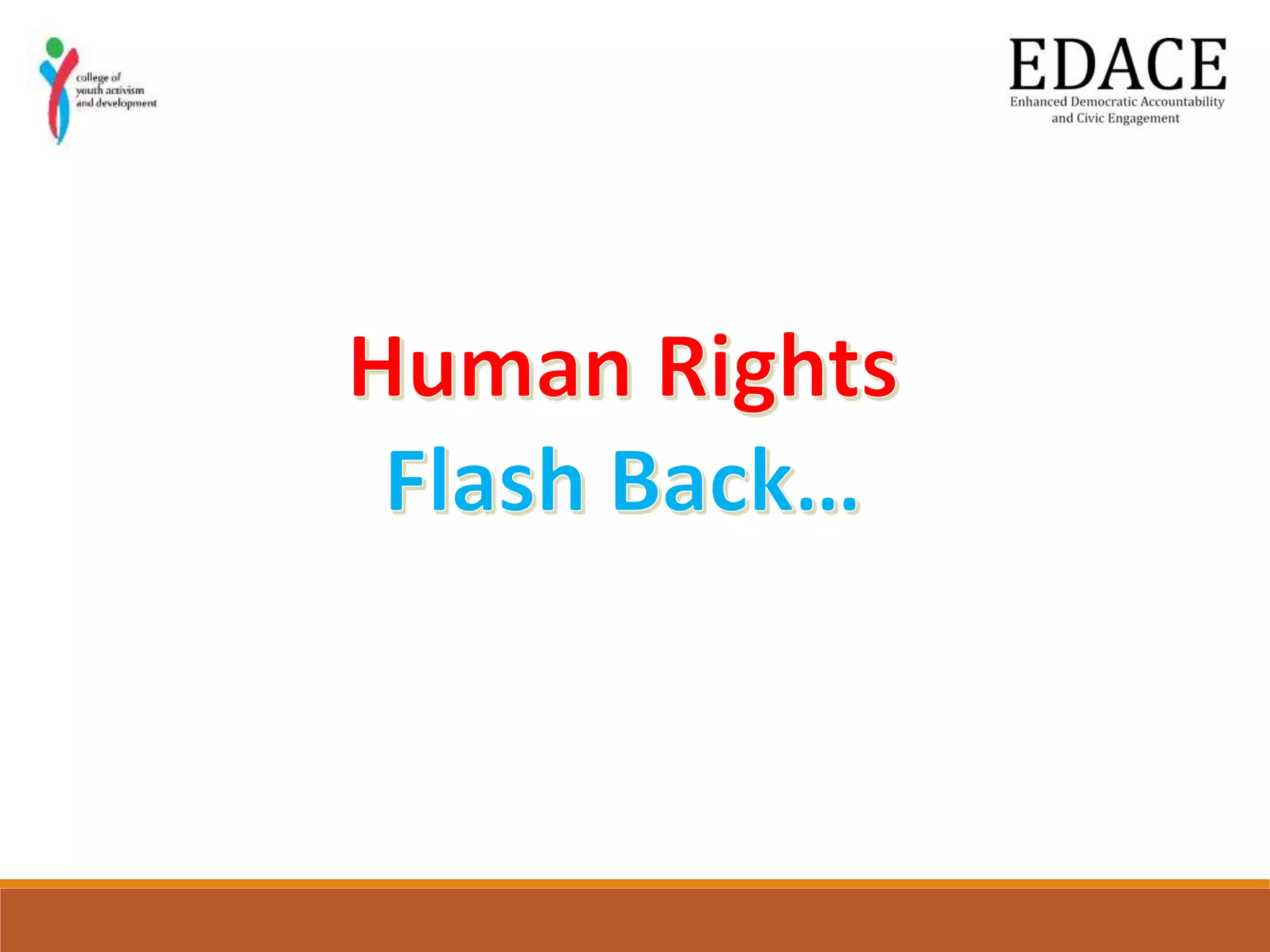 Day 1 human rights based approach | PPTX