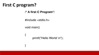 Day 1 - Introduction to C.pptx