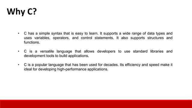 Day 1 - Introduction to C.pptx