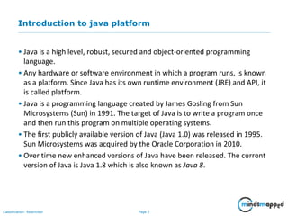 Introduction to Java Part-3 | PPT