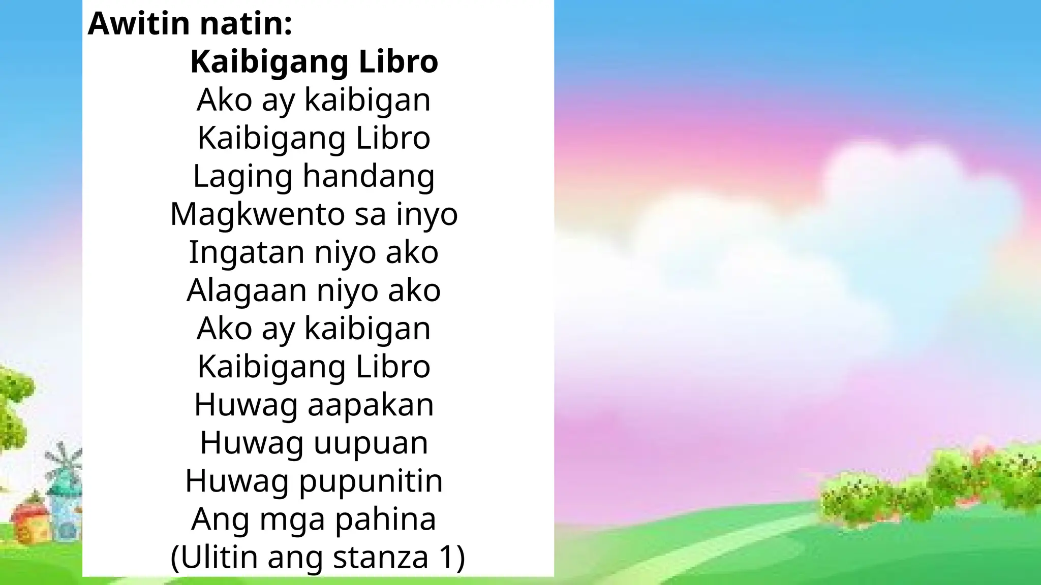 Day 1 -Kinder PPT Q2 Week 1 MATATAG FINA | PPTX