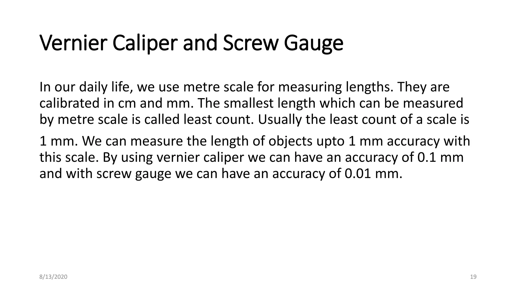 fundamentals of measurements, fundamental measuring proces-vernier ...