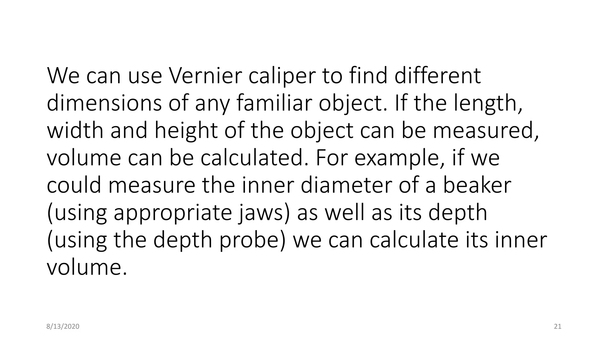 fundamentals of measurements, fundamental measuring proces-vernier ...