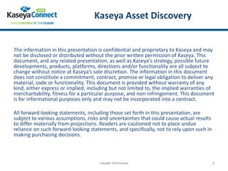 Kaseya Asset Discovery Overview | PDF