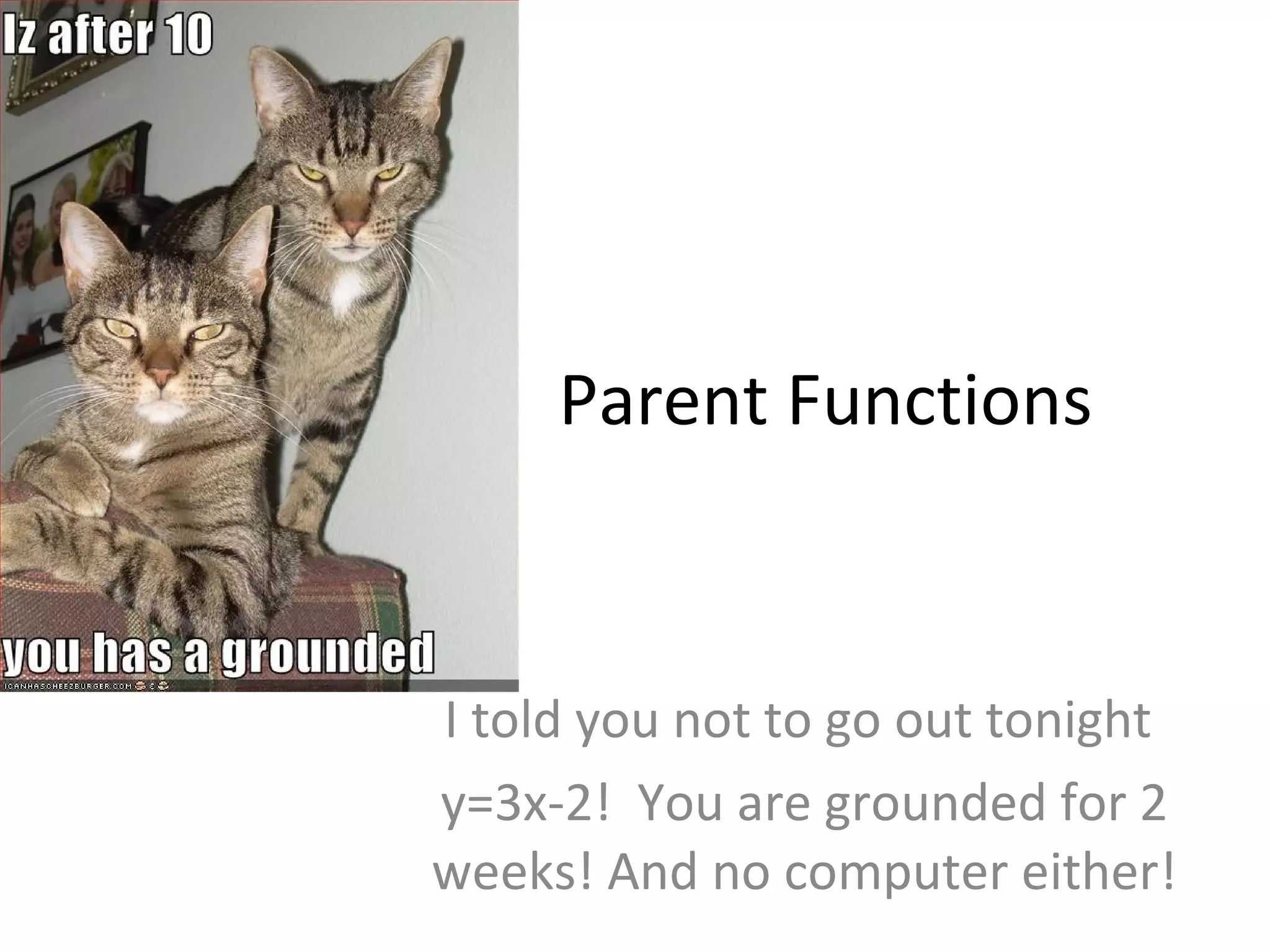 2nd Test - Parent Functions | PPT