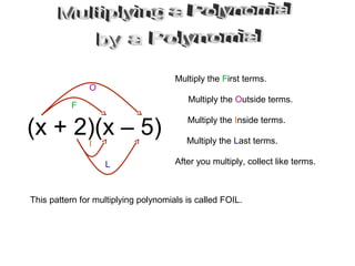 POLYNOMIALS - Add Subtract Multiply | PPT