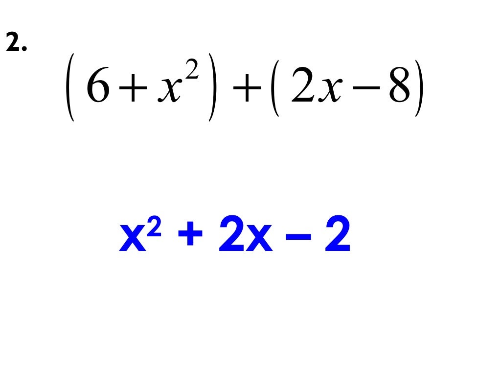 POLYNOMIALS Add Subtract Multiply polynomials-add-subtract-multiply