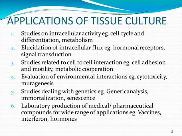 Day 1 ppt tissue culture | PPT