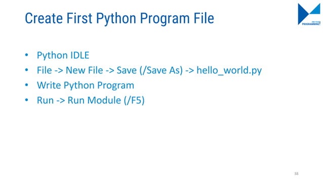 Day 1 Python Overview And Basic Programming Python Programming Camp