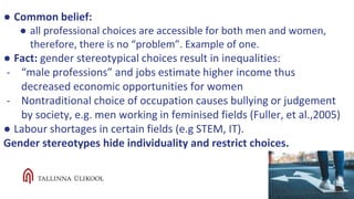 Disrupted Futures 2023 | gender stereotype free career guidance | PPT