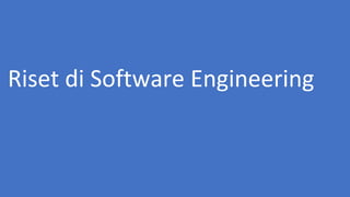 Software Engineering Research Model | PPT