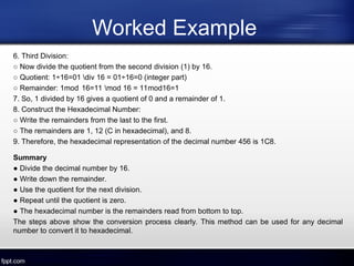 Day 10-12 Conversion of Computer Number (Octal, Decimal, & Hexadecimal).ppt