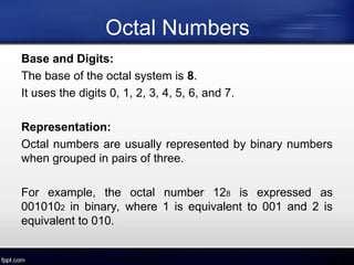Day 10-12 Conversion of Computer Number (Octal, Decimal, & Hexadecimal).ppt | Computing ...