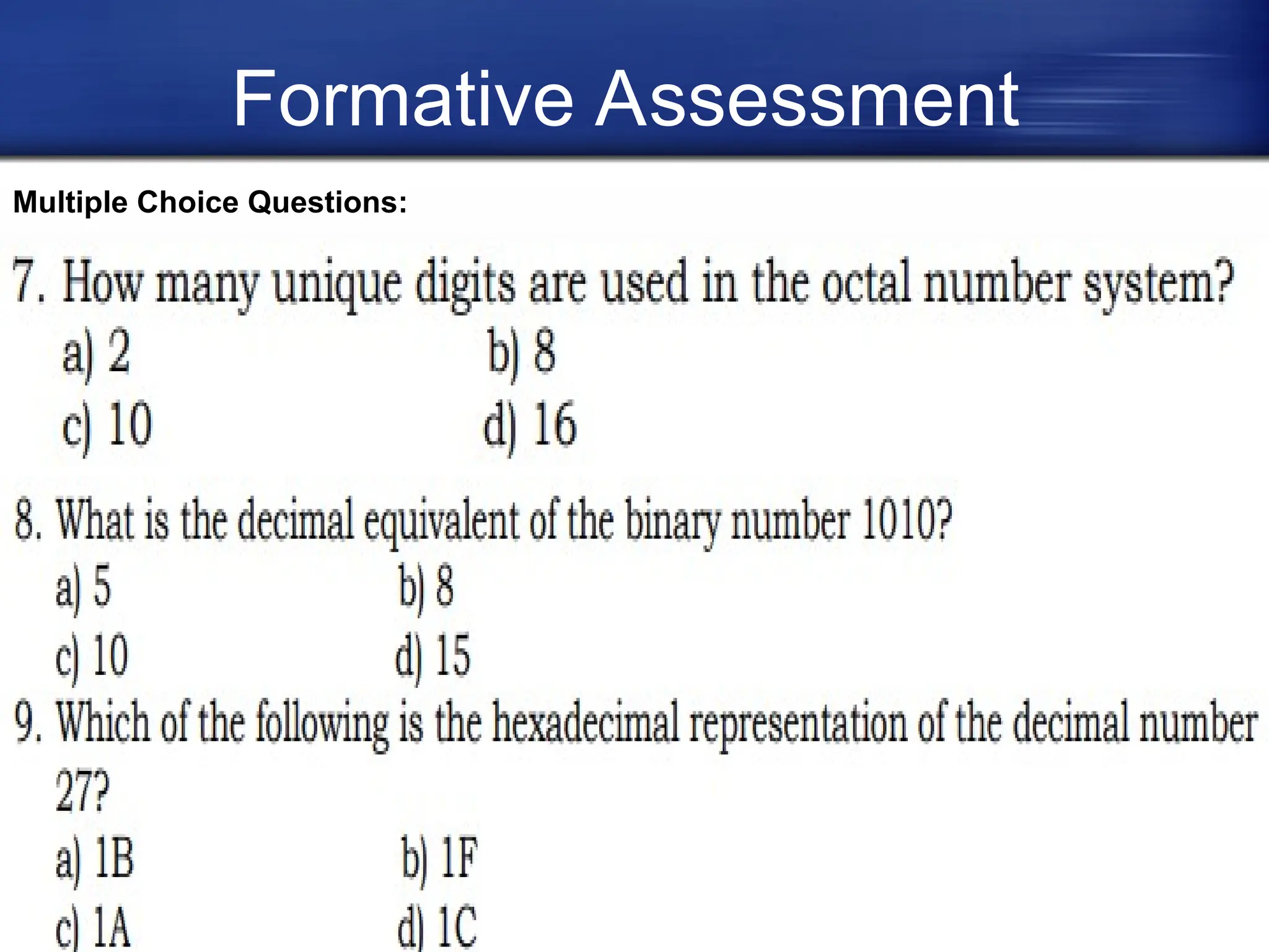 Day 10-13 Conversion of Computer Number (Octal, Decimal, & Hexadecimal).ppt