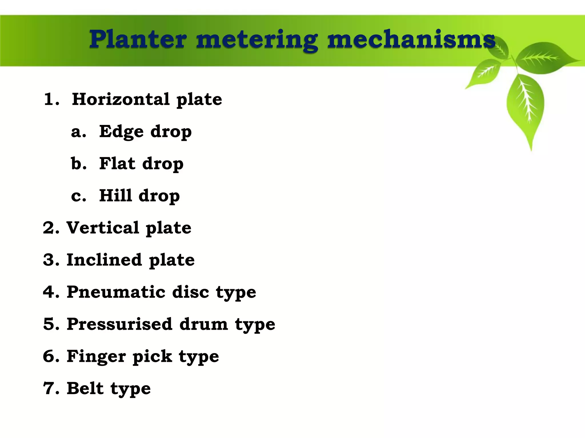 Day 10 Calibration, Adjustment of Seed Drill, Planter and Sprayer ...