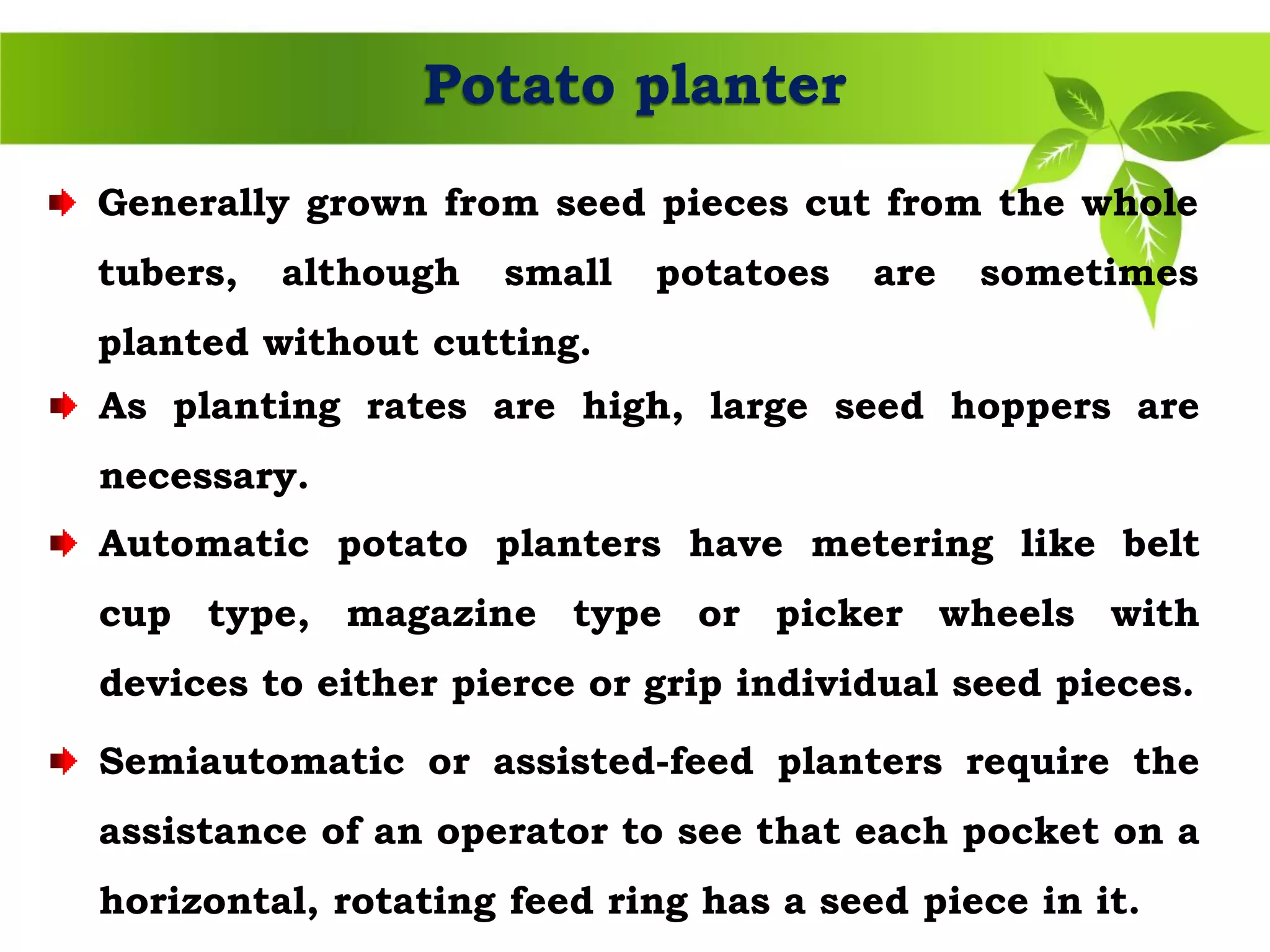 Day 10 Calibration, Adjustment of Seed Drill, Planter and Sprayer ...