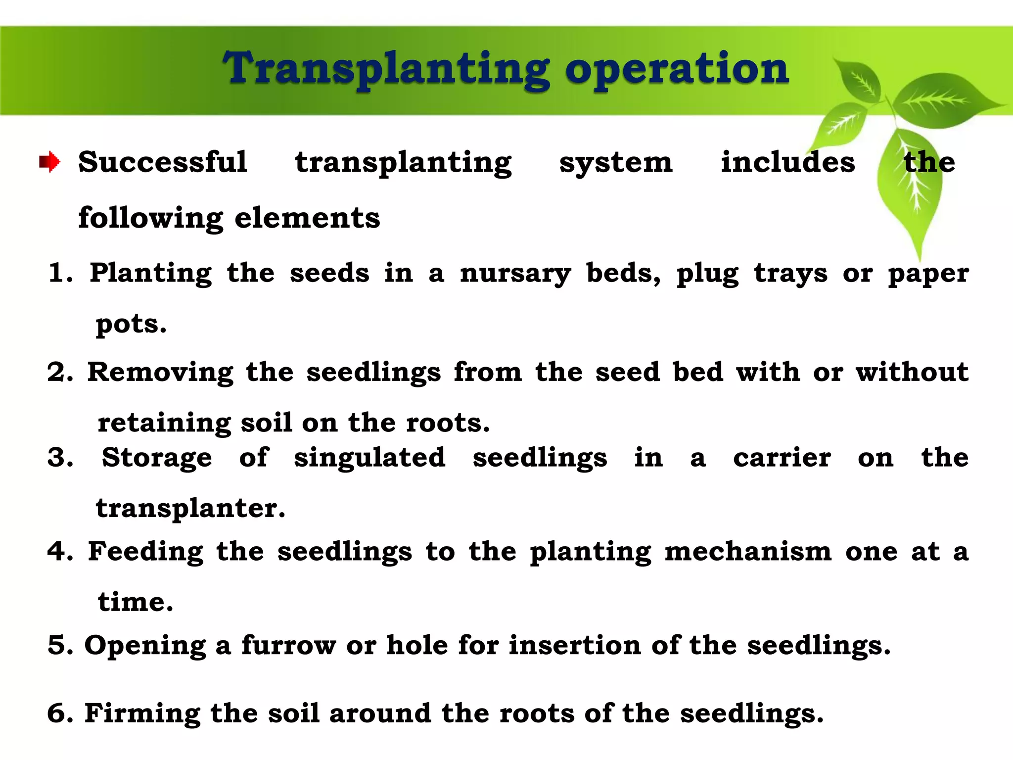 Day 10 Calibration, Adjustment of Seed Drill, Planter and Sprayer ...