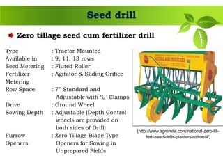 Day 10 Calibration, Adjustment of Seed Drill, Planter and Sprayer ...
