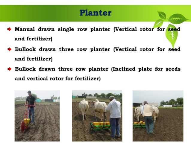 Day 10 Calibration, Adjustment of Seed Drill, Planter and Sprayer ...
