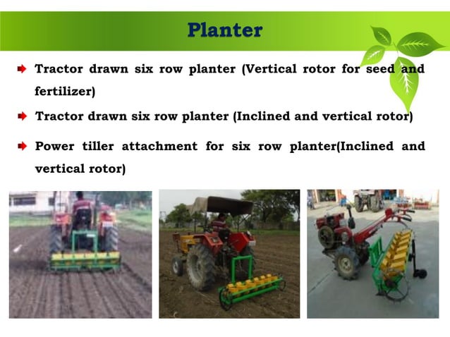 Day 10 Calibration, Adjustment of Seed Drill, Planter and Sprayer ...