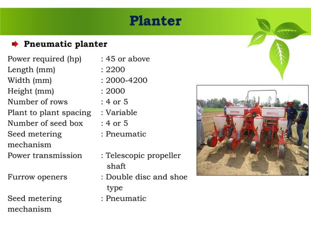 Day 10 Calibration, Adjustment of Seed Drill, Planter and Sprayer ...