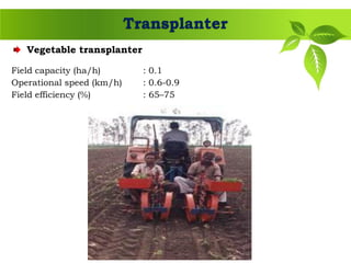 Day 10 Calibration, Adjustment of Seed Drill, Planter and Sprayer ...