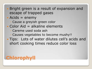 Day 10 effects of cooking fruits and vegetables | PPTX